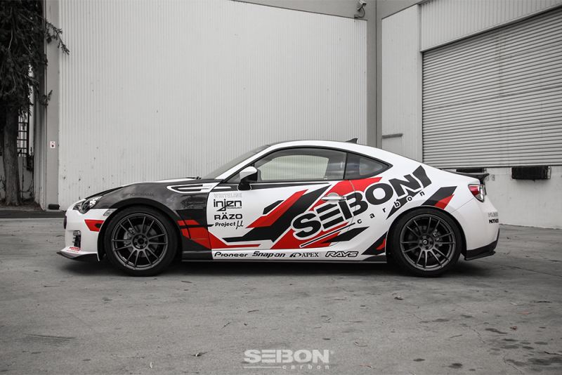 Seibon 12-13 BRZ/FRS 10mm Wider Carbon Fiber Fenders (Pair) - ffrides